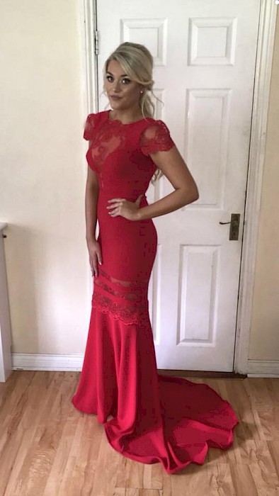 Red debs dress