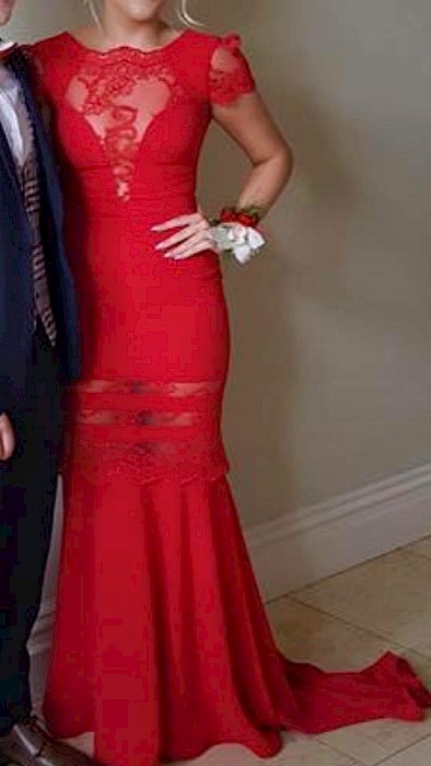 Red debs dress